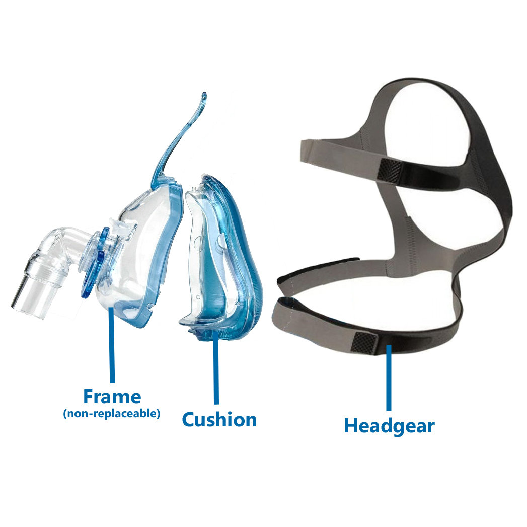 Replacement Parts for the Ascend Full Face Mask | Intus Healthcare