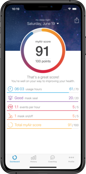 ResMed MyAir - The CPAP Therapy Tracking & Coaching App | Intus Healthcare
