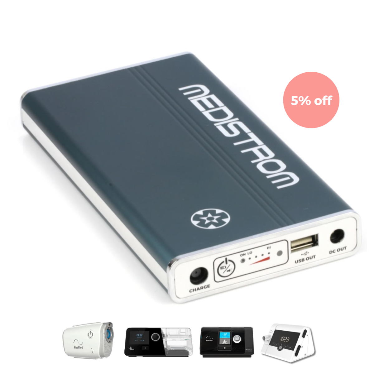 Medistrom Pilot-12 Portable CPAP Battery Complete Pack | Intus Healthcare