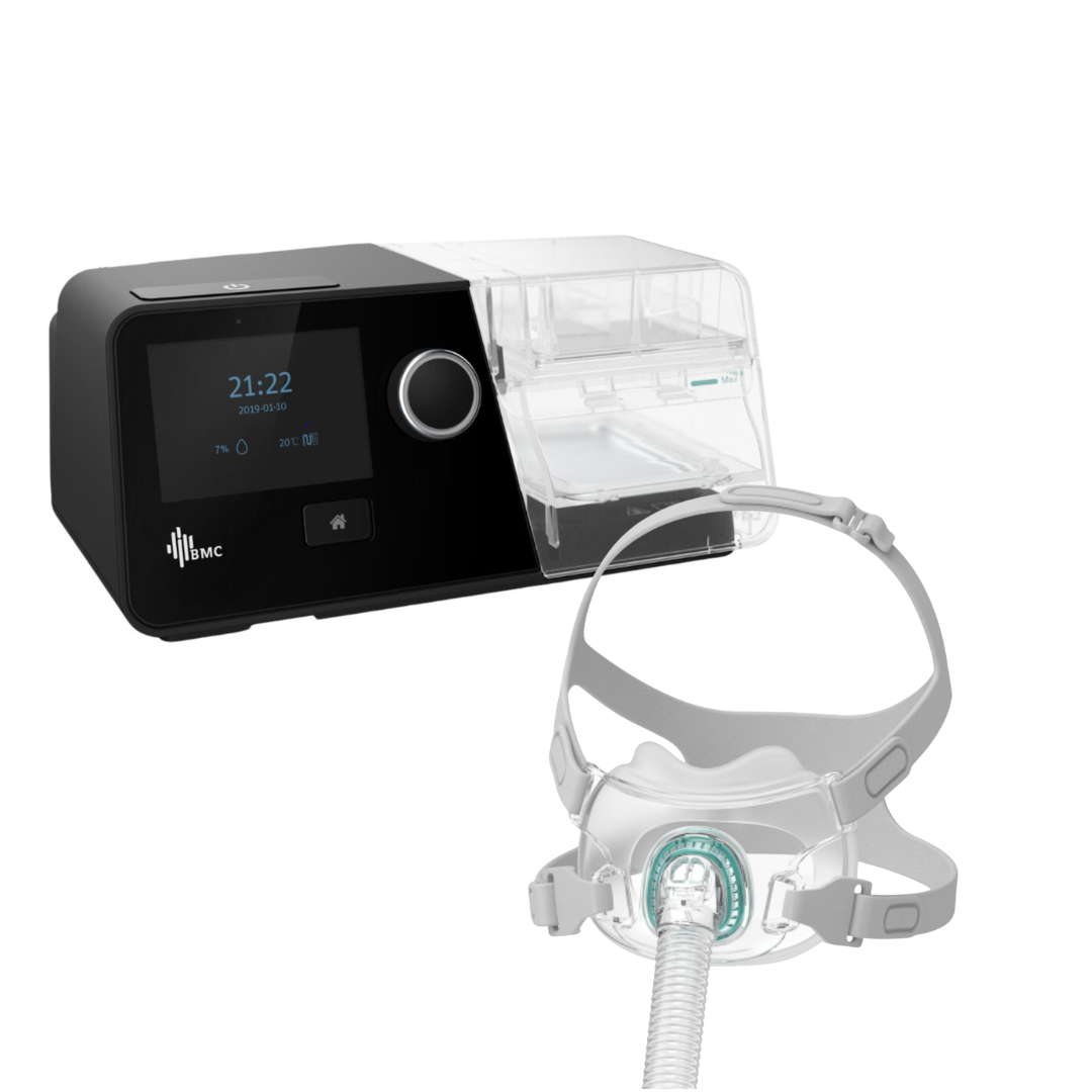 BMC G3 Auto CPAP Machine with Humidifier & F6 Mask Fitpack Bundle Offer